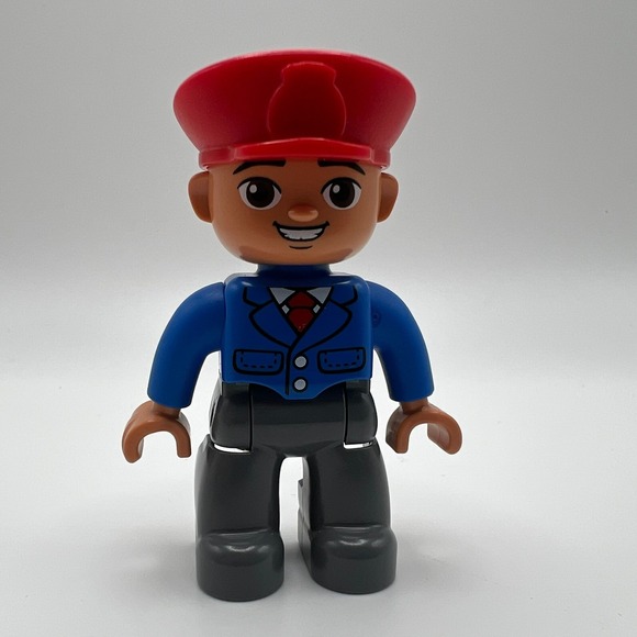 LEGO Duplo | Toys | Lego Duplo Train Conductor Figure Red Hat Lego ...